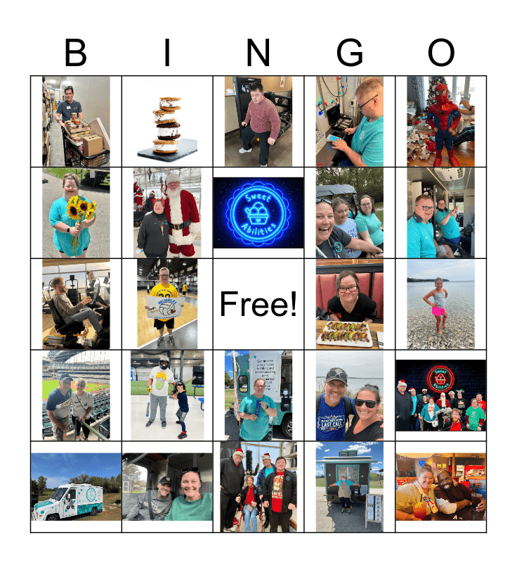 Sweet Abilities Bingo Card
