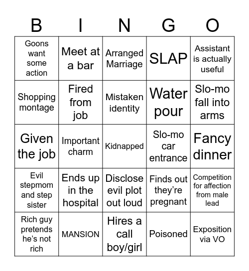 Vertical Core Bingo Card