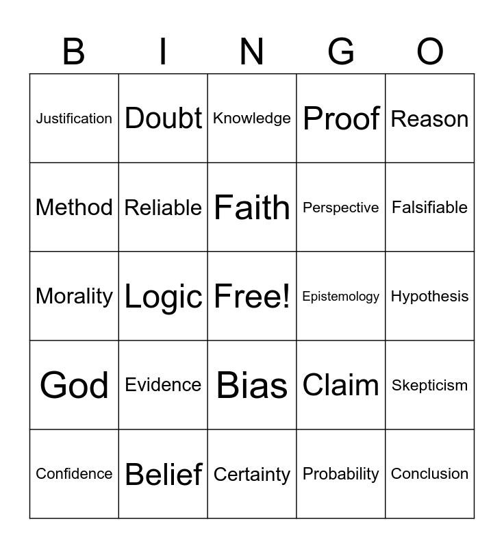 SE Bingo 1 Bingo Card