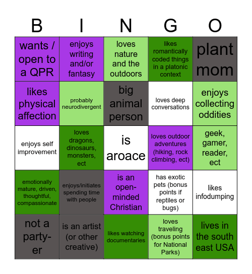 ACE bingo Card