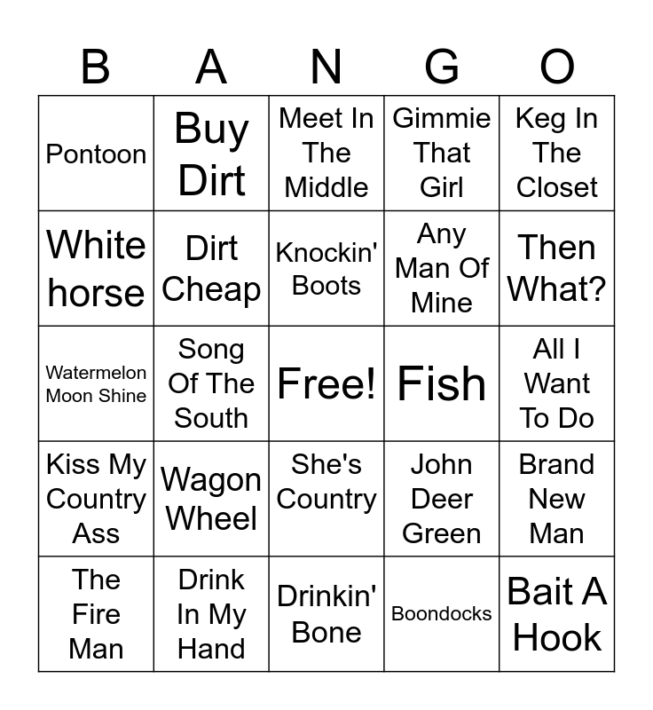 Mootastic Bar Bango Bingo Card