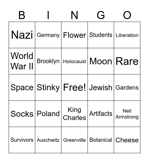 CNN 10 1/28/25 Bingo Card