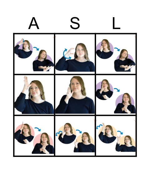 ASL Bingo Family Bingo Card