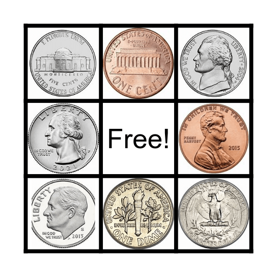 COIN ID BINGO Card