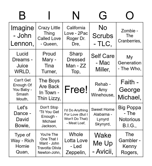 MUMBOS BINGO: HEAVEN Bingo Card