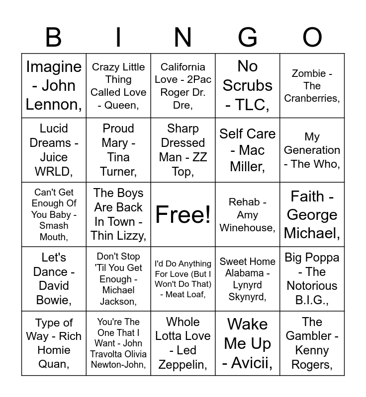 MUMBOS BINGO: HEAVEN Bingo Card