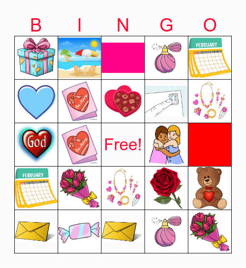 Valentine's Day Bingo Card