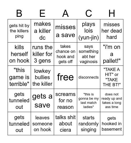 miss puss bingo Card