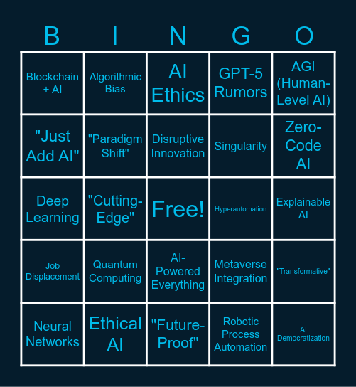 AI Bingo Card