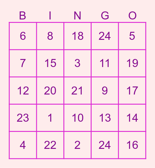 VALENTIN NAP - 2025 Bingo Card