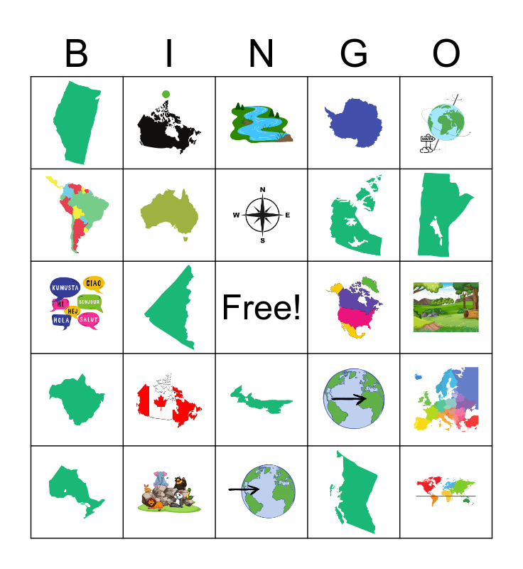 Gr. 2 - Social Studies Bingo Card