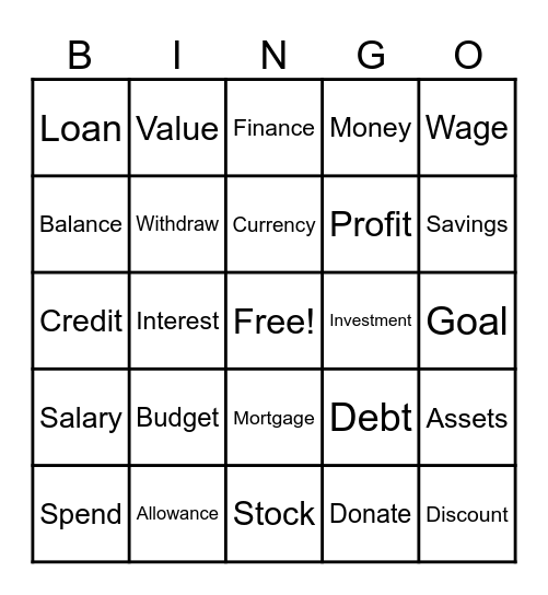 The Joy of Numbers Bingo Card