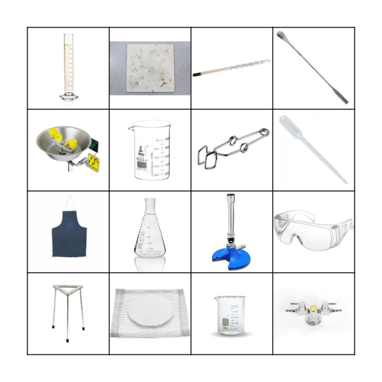 Lab Equipment Bingo! Bingo Card