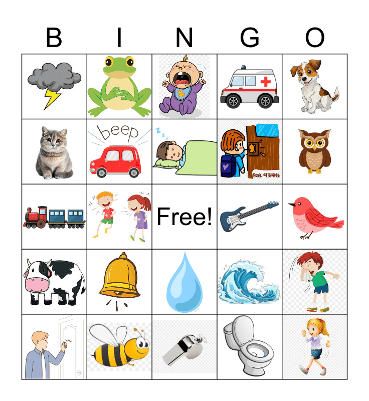 Sound Bingo Card