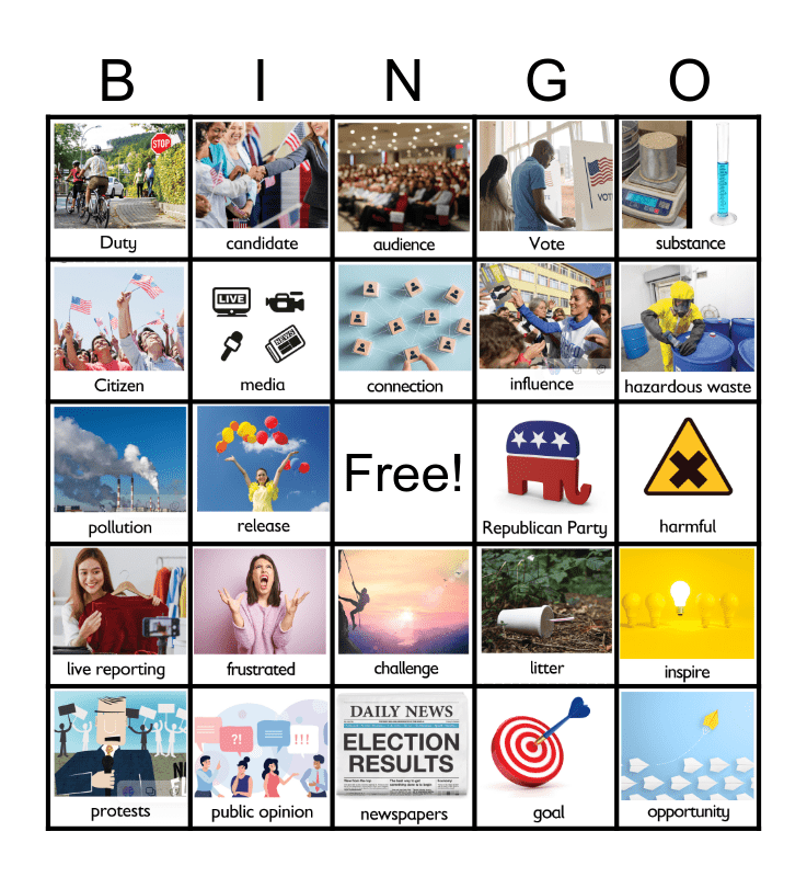 Unit 51- The Power of Communication Bingo Card