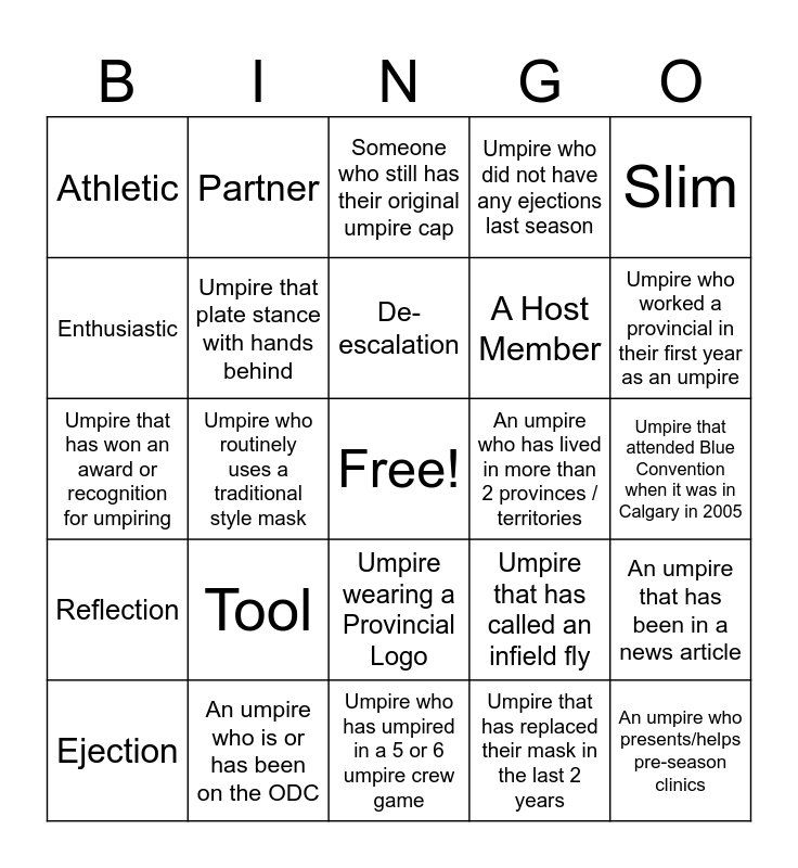 Blue Bingo #17 - EN Bingo Card
