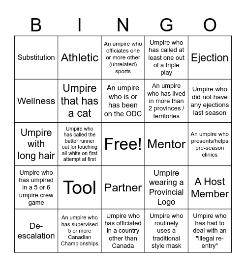 Blue Bingo #50 - EN Bingo Card