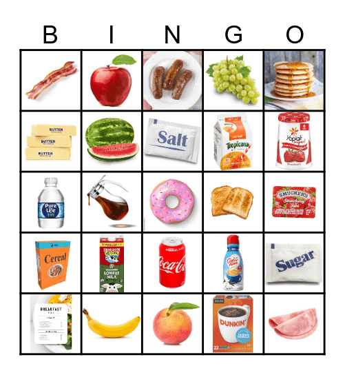 BREAKFAST Bingo Card