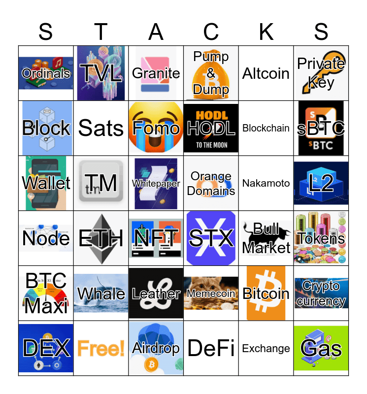 Crypto Bingo Card