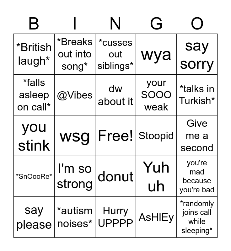 Ace Bingo Card
