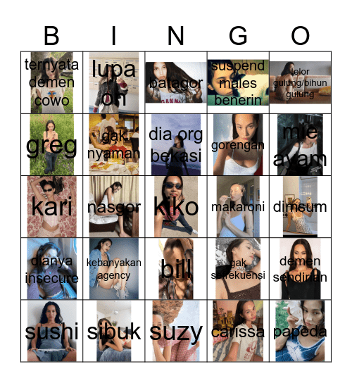 kiik’s Bingo Card