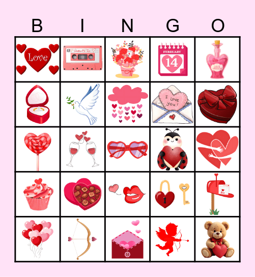 Valentine's Day Bingo Card
