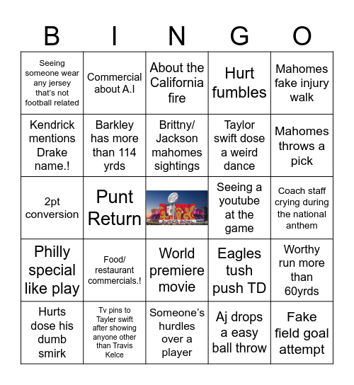 Rigged Super Bingo Card