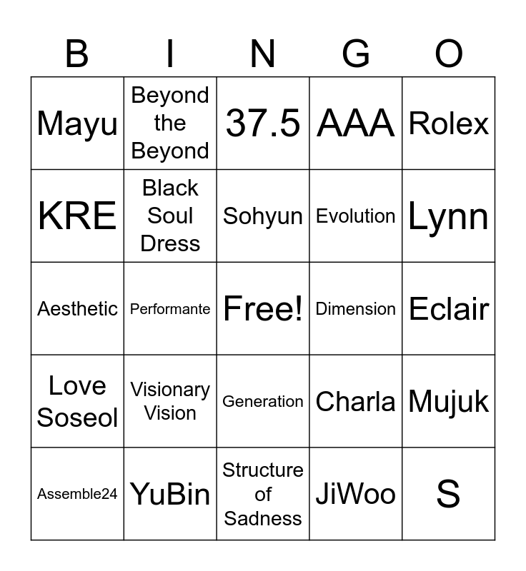 bingo bongo part 2 Bingo Card