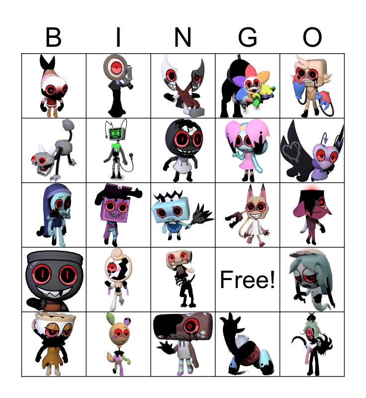dw- twisted bingo Card