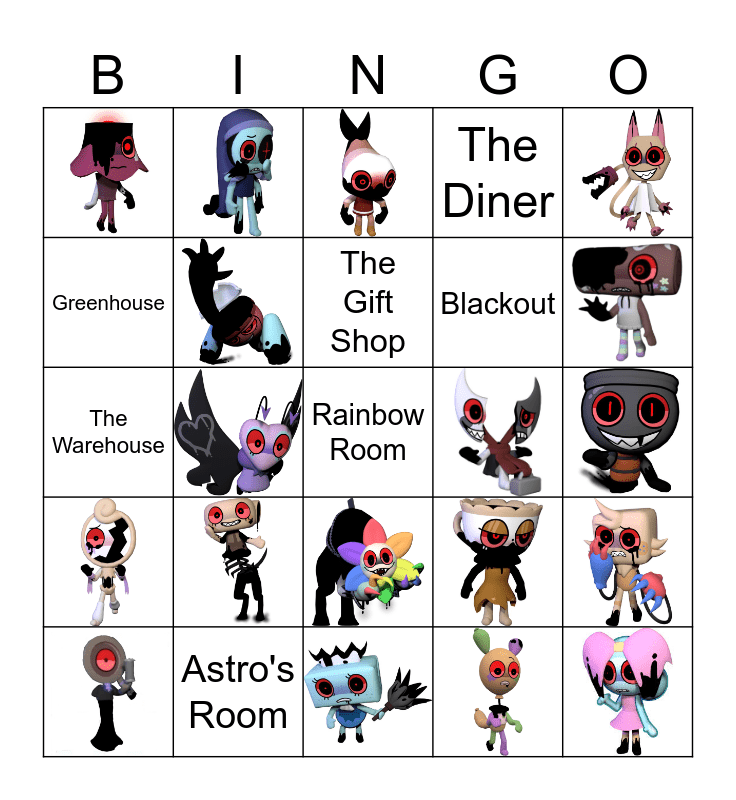 Dandys World Bingo Card