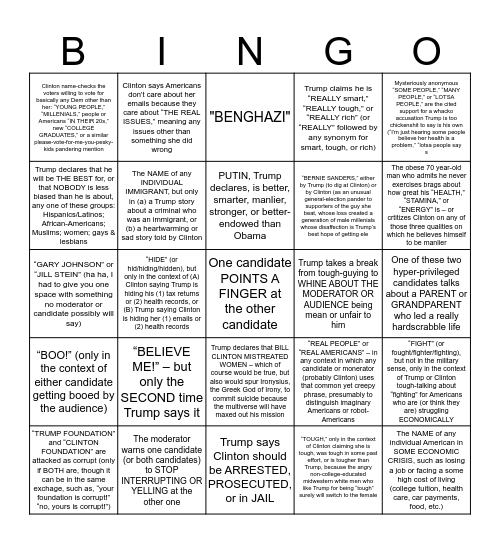 "Believe me, I make the best, classiest bingo cards. You know it's true ...