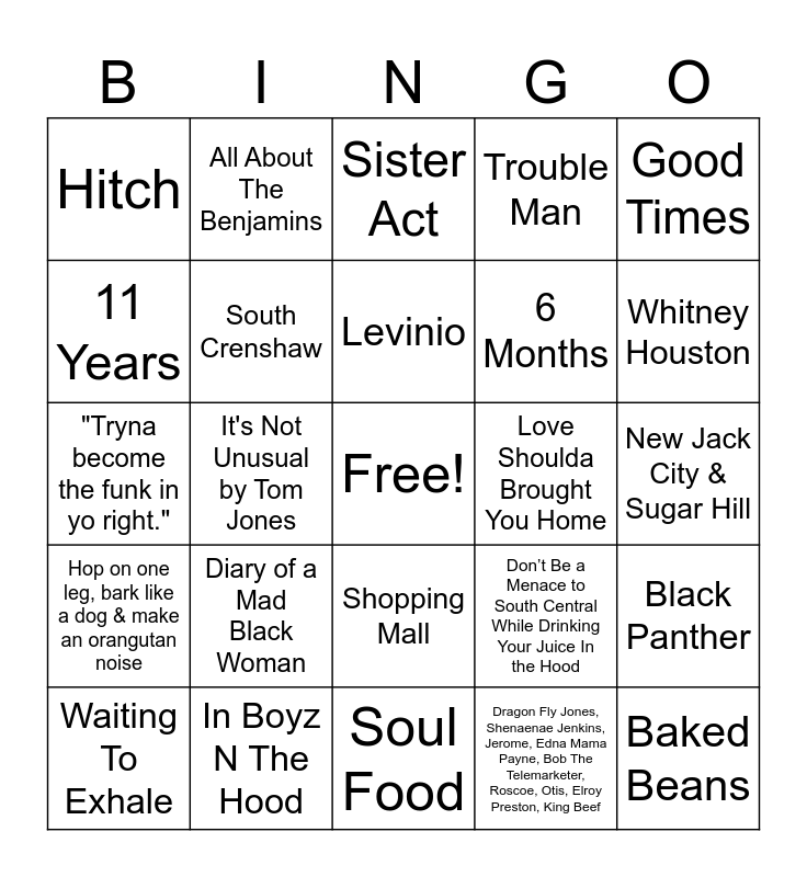 Belonging - Chat & Chew - BHM Bingo Card