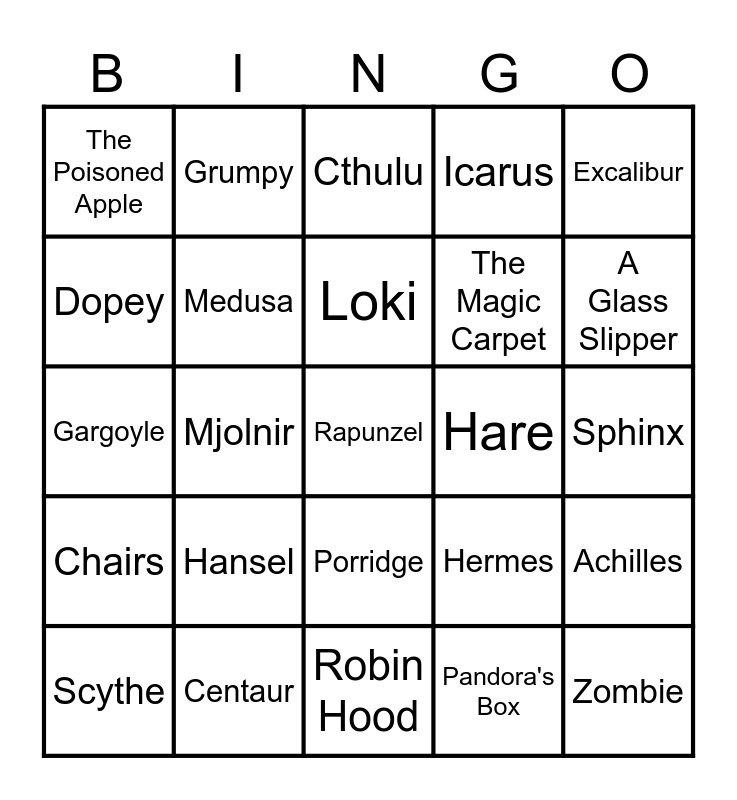 World Book Day Bingo! Bingo Card
