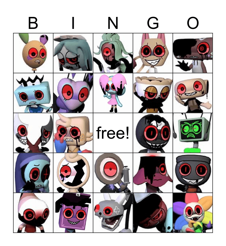 dandys world bingo Card