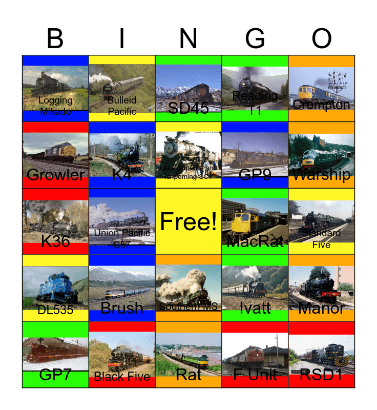 Polar Express Trains would host new locations someday Bingo Card