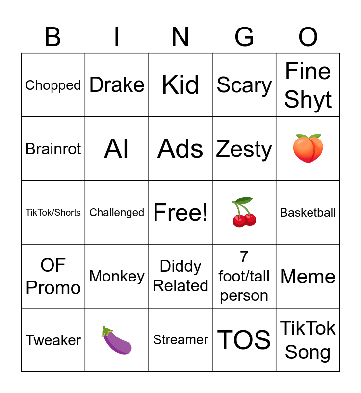 IG REELS BINGO Card
