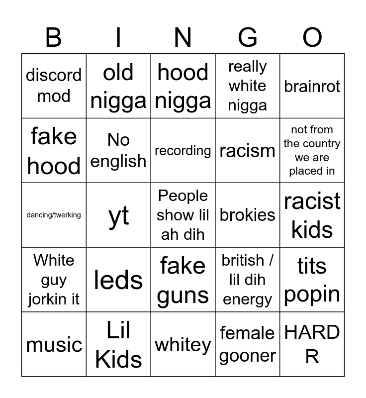ome Bingo Card