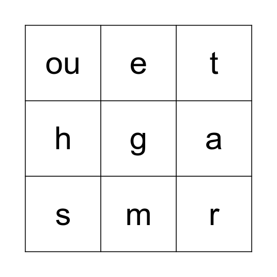 Magic Square Bingo Card
