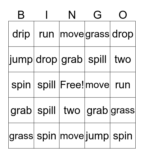 Unit 1 Week 5 Bingo Card