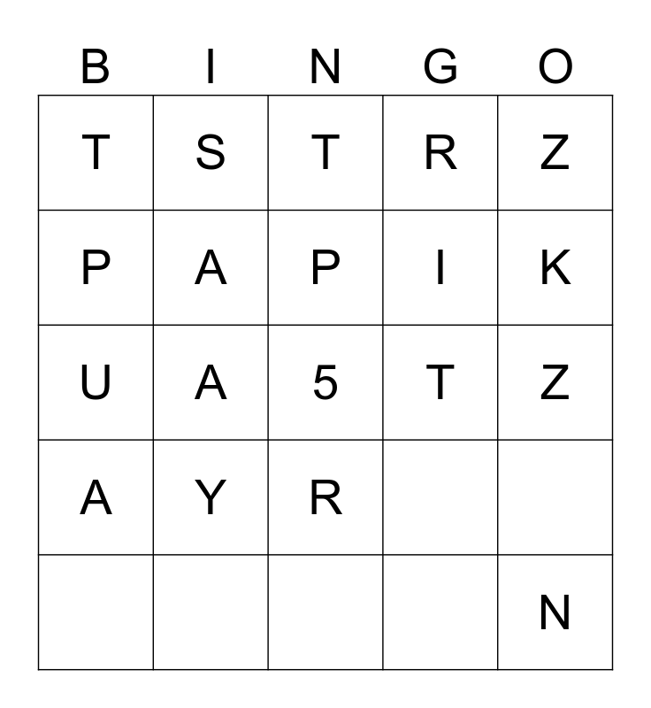 JOIN US SUNDAY, MARCH 5 AT 11AM ! Bingo Card