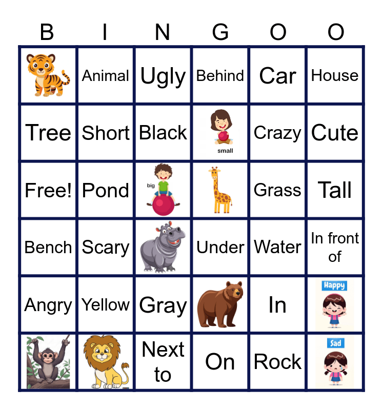 Mosa And NASA English School Bingo Card