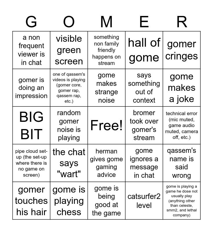 Alex_GPTV VOD Bingo Card