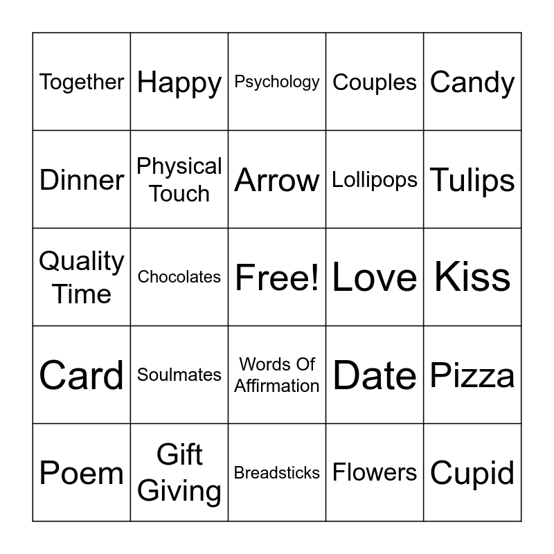 PSYCH CLUB BINGO Card