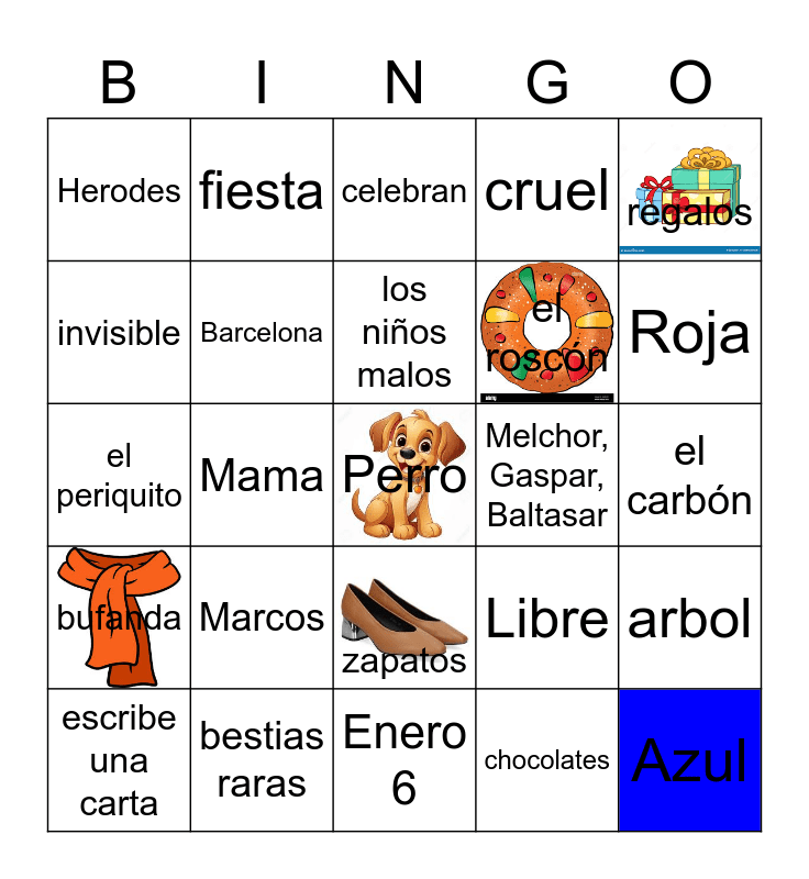 Los Reyes magos Bingo Card