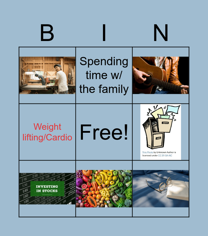 Phil's Bingo Card
