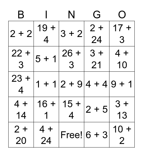 Groep 3* Bingo Card