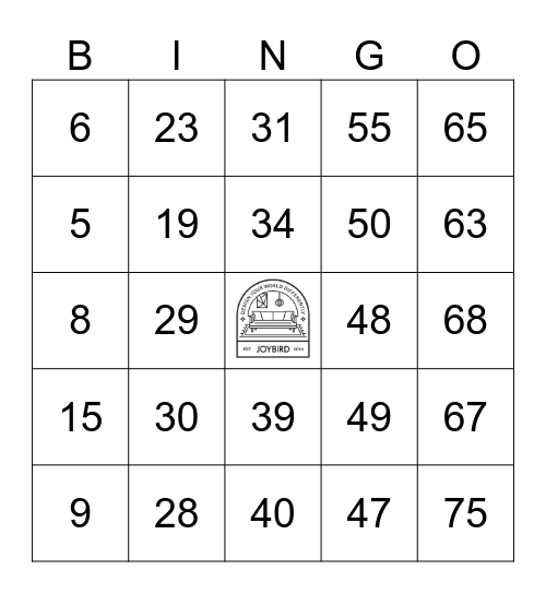Joybird Employee Appreciation Week 2025 Bingo Card