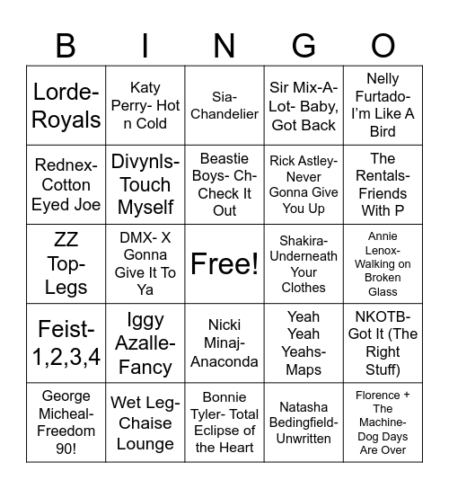Radio Bingo Square Up Bingo Card