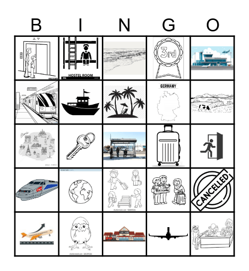 Les Voyages Bingo Card