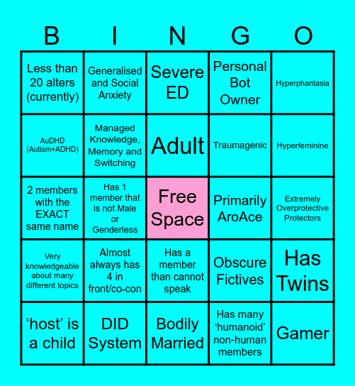 ~hoenn system~ Bingo Card